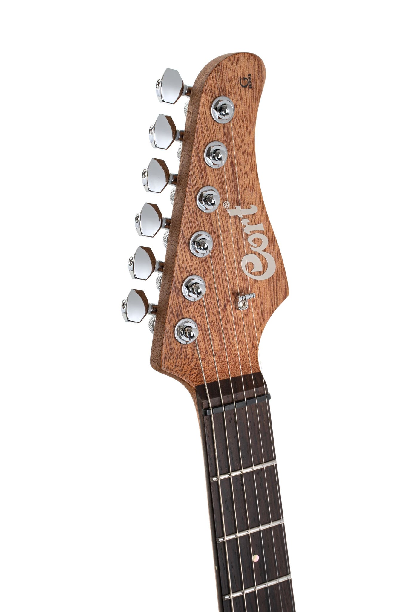 Cort G300RAWNS G Series 300 Raw Double Cutaway Electric Guitar, Natura
